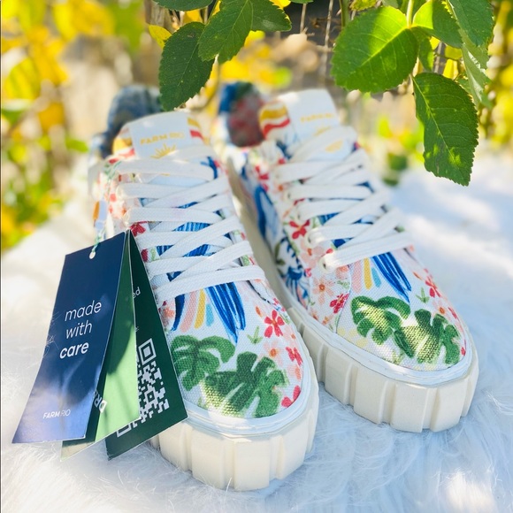 FARM Rio | Shoes | Farm Rio Copacabana Flatform Sneakers | Poshmark